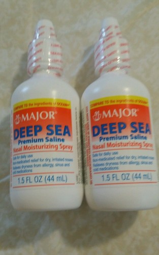 Major Deep Sea Nasal Saline Spray 1.5 Oz (44ml) -2 Pack -Expiration ...