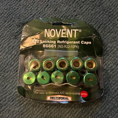 Novent Brand New R22 Locking Refrigerant Caps 86661 (NG-R22-10PK) | eBay