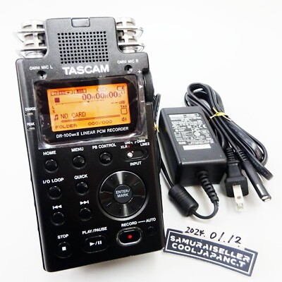 Tascam DR-100 MKII Portable Linear PCM Recorder DR100MKII Black Japan ...
