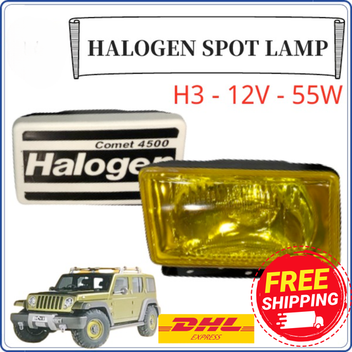 NEW Universal Yellow Fog Light Spot Lamp H3 12V 55W AE86 AW11 ...