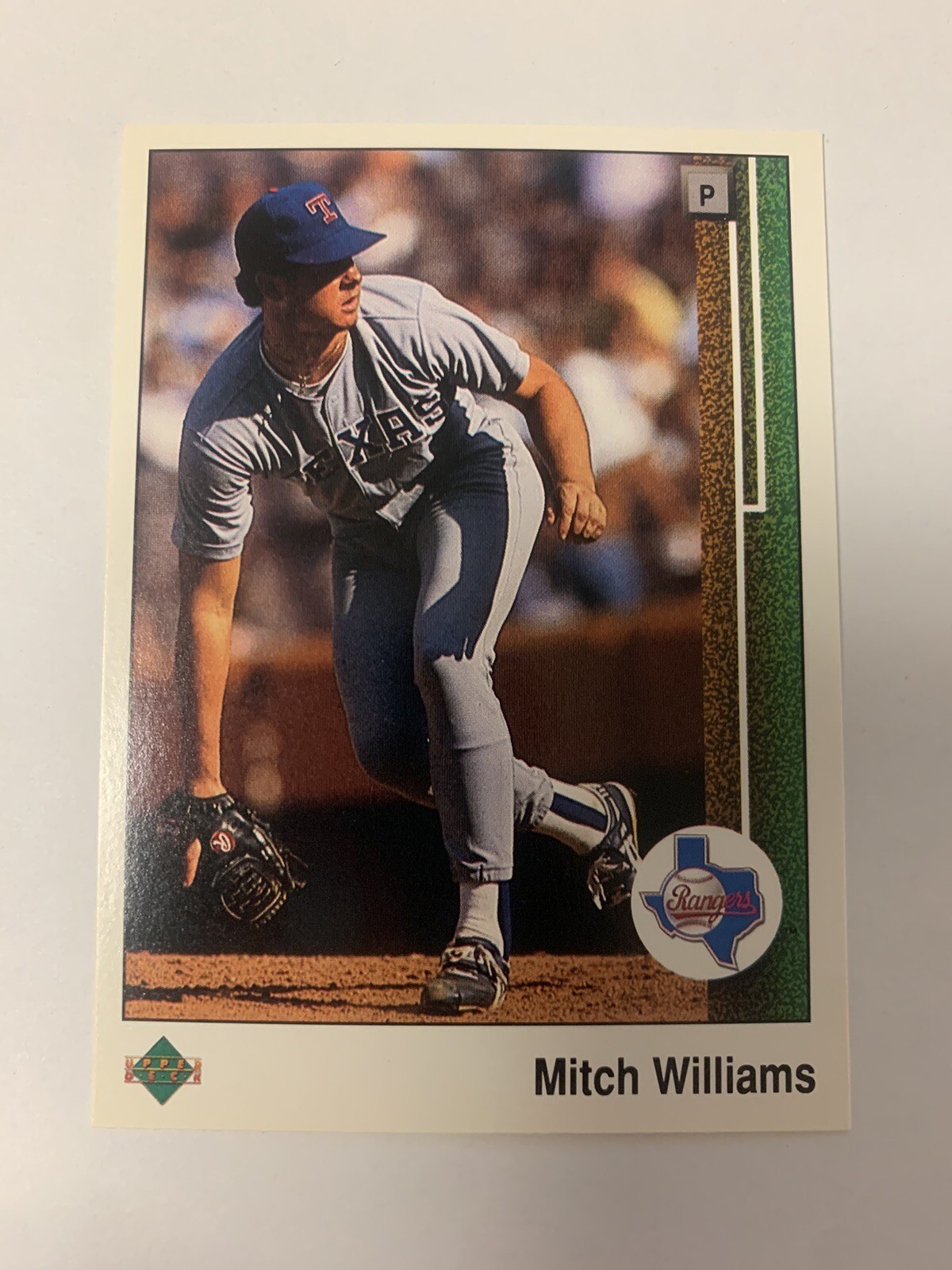 1989 Upper Deck Mitch Williams Texas Rangers | eBay