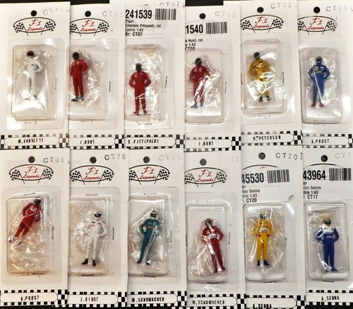 Selection F1 Drivers Figure Figurines 1/43 Scale RESIN CARTRIX n ...