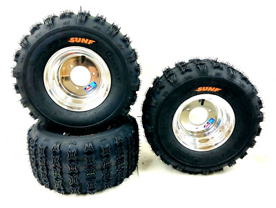 Honda ATC 70 DWT Front and Rear Wheels Rims Sunf A027 Trails XC Tires ...