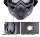 LED Luminous Half Face Mask DJ Cosplay Helmet Halloween Party Props ...
