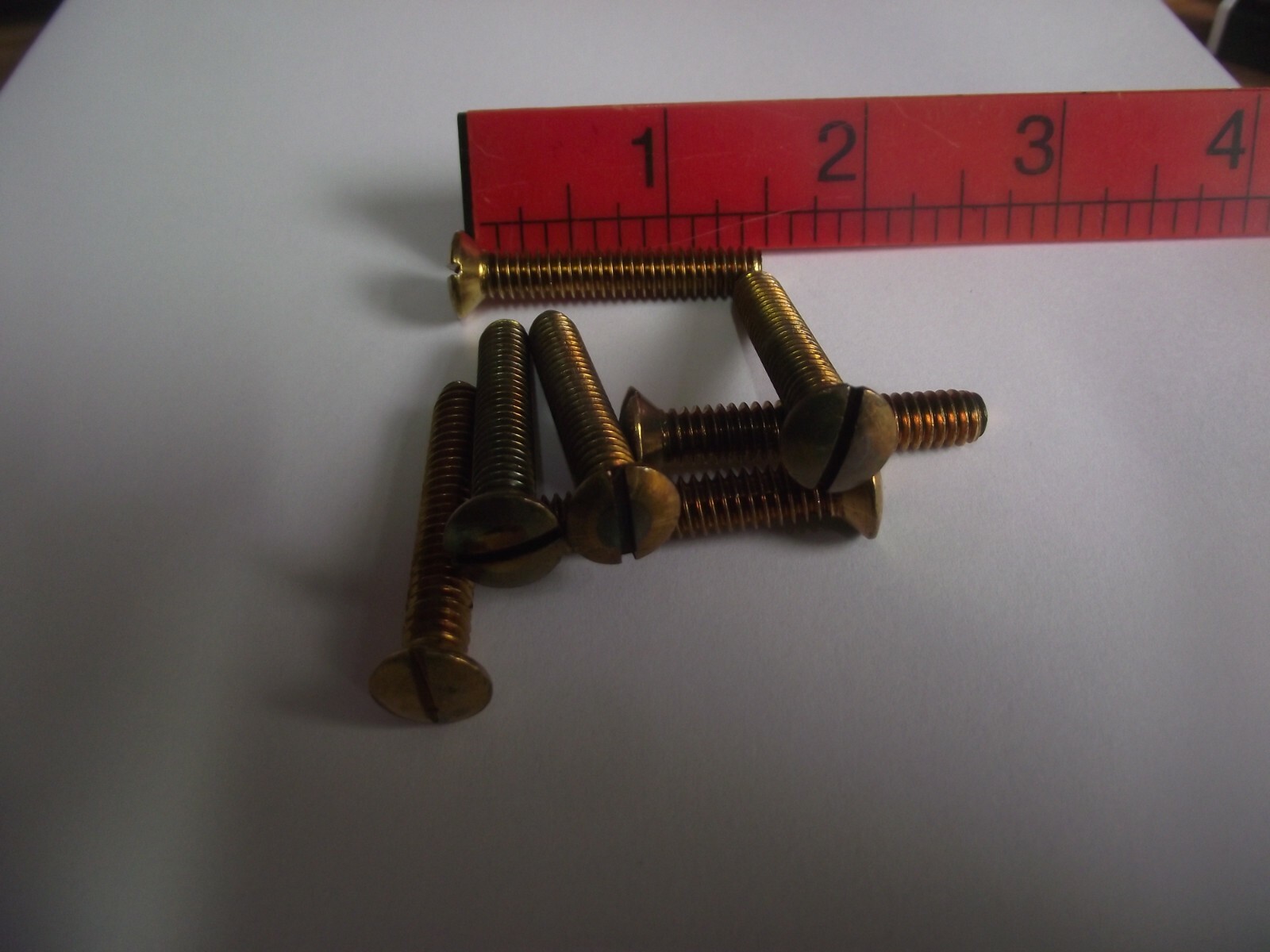 1/8" BSW RAISED CSK SLOTTED BRASS MACHINE SCREWS - SLOTTED BRASS - ALL ...