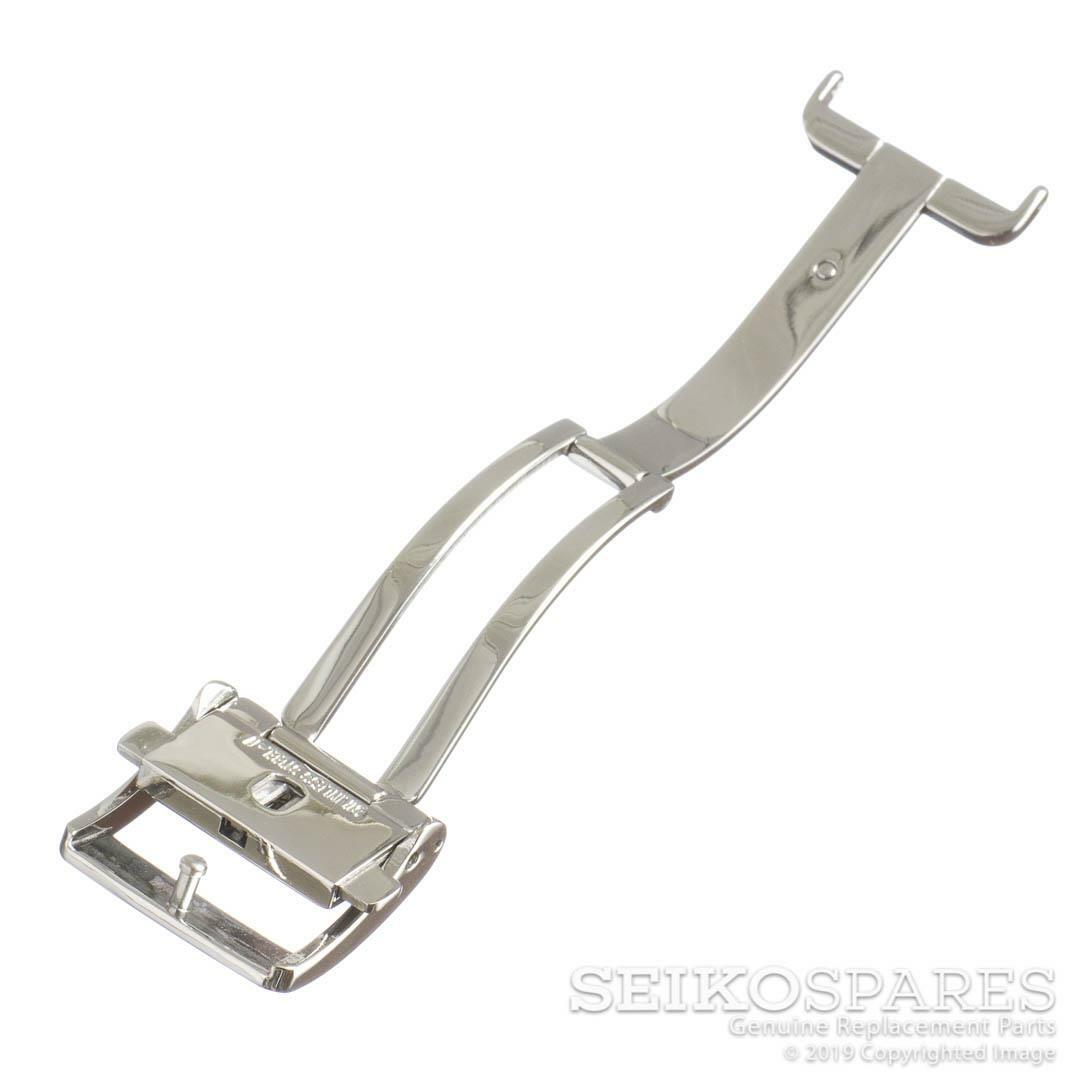 Genuine Seiko Steel Deployant Clasp for Leather Watch Band Strap 18mm ...