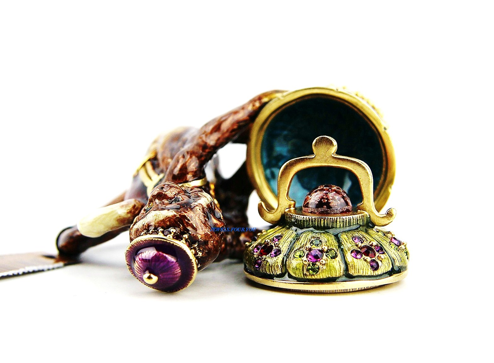 JAY STRONGWATER PIP MONKEY TRINKET BOX SWAROVSKI CRYSTALS BRAND NEW USA ...