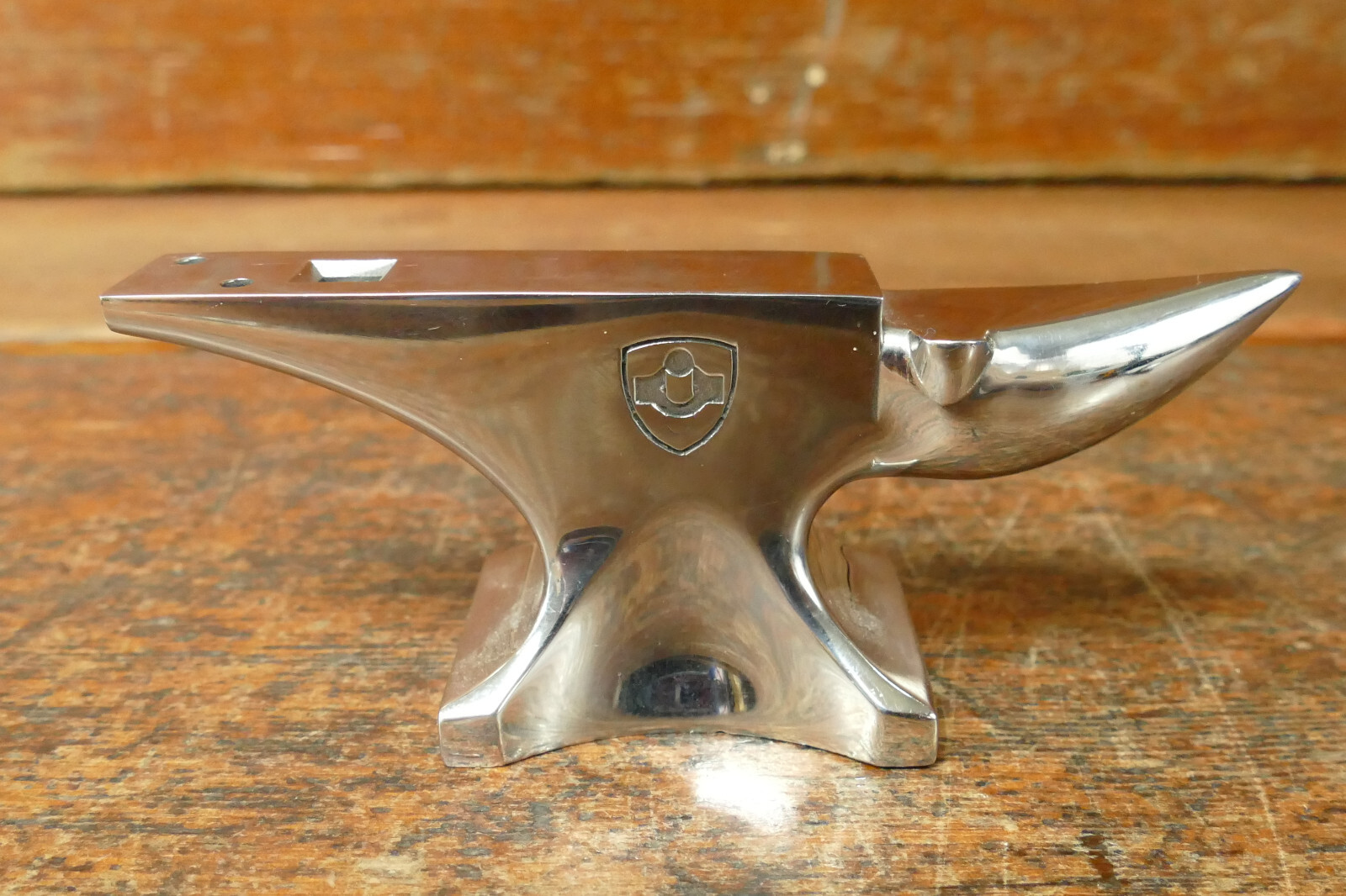 BEAUTIFUL Vintage Chrome Plated Cast Iron Mini Farrier's Anvil ...