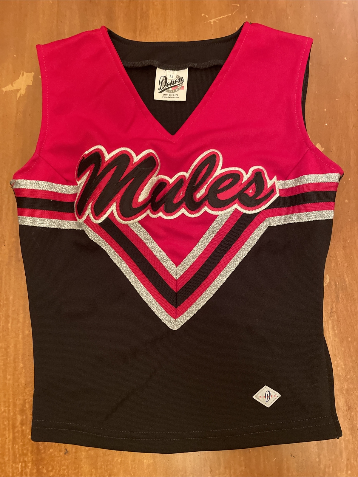 Vintage DEHEN Cheerleader Top MULES Logo Sleeveless E… - Gem