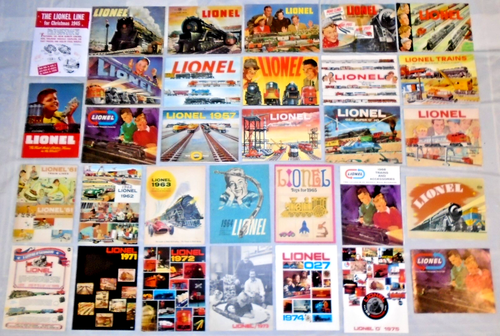 31 Lionel Train Catalogs 1945 1975 Postwar Books Orig and Greenberg ...