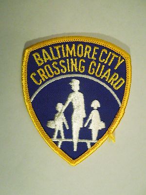 Baltimore City Crossing Guard Schools Maryland Shoulder Iron On Patch ...