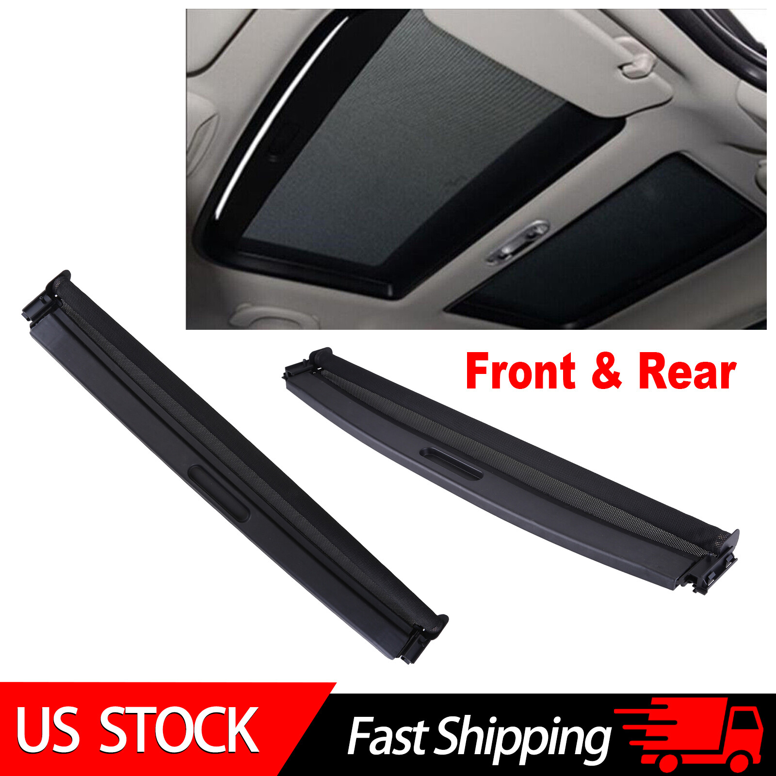 Front Rear Sunroof Sunshade Cover fit MINI Cooper R55 R56 2006-2015 ...