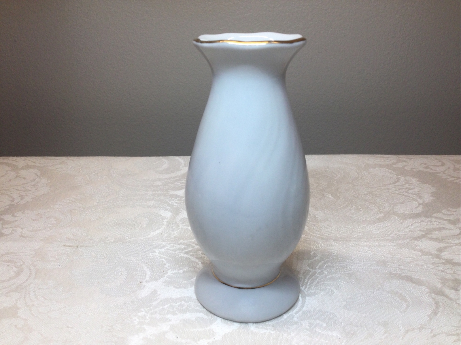 DC Jamestown China Allegro White Vase w/ Gold Trim 5 1/2" Tall Poland ...