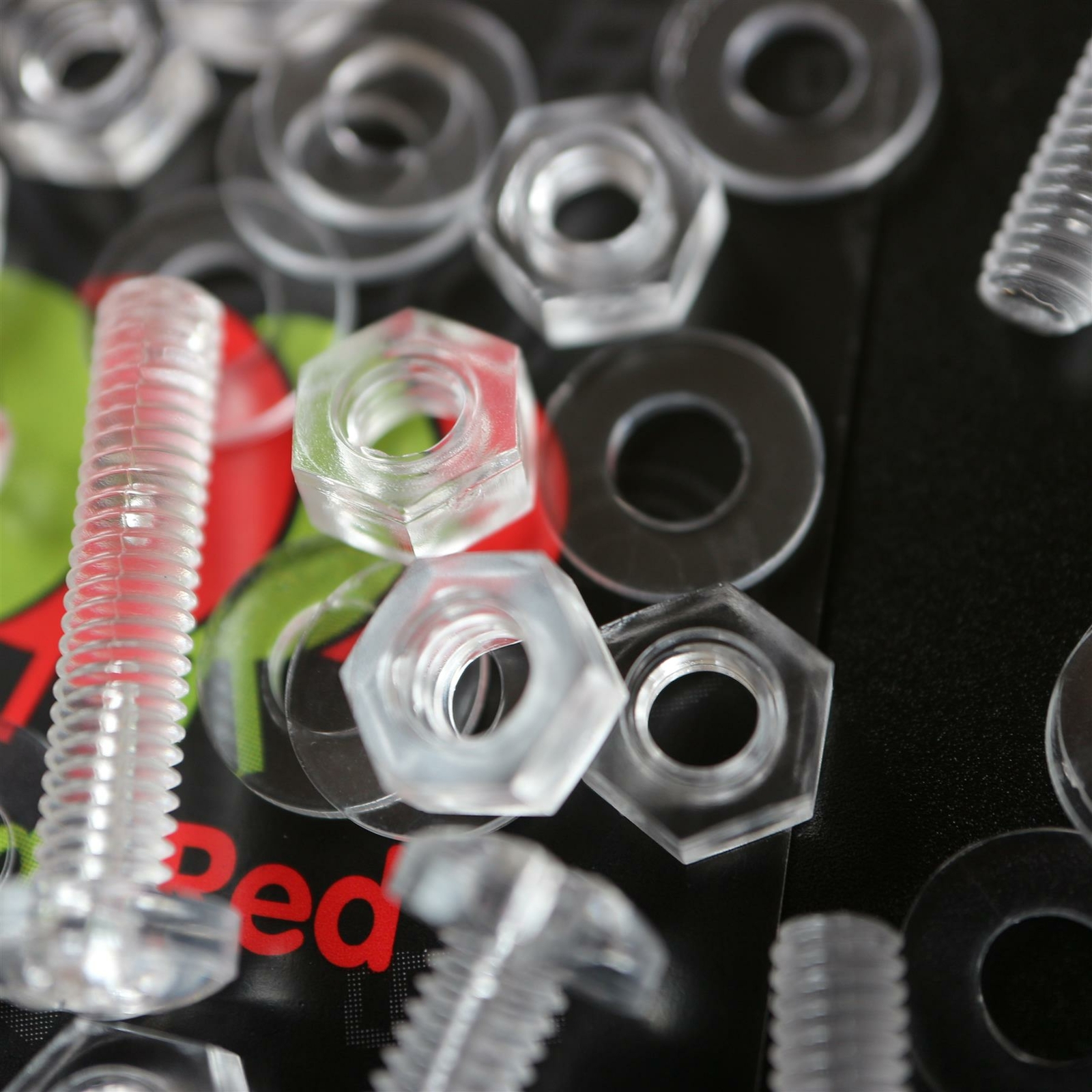 20 x Transparent Clear Acrylic M4 x 20mm, Nuts & Bolts, Acrylic Plastic ...