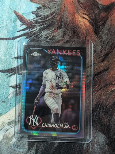 2024 Topps Chrome Update Jazz Chisholm Jr Prizm Refractor USC78 New ...