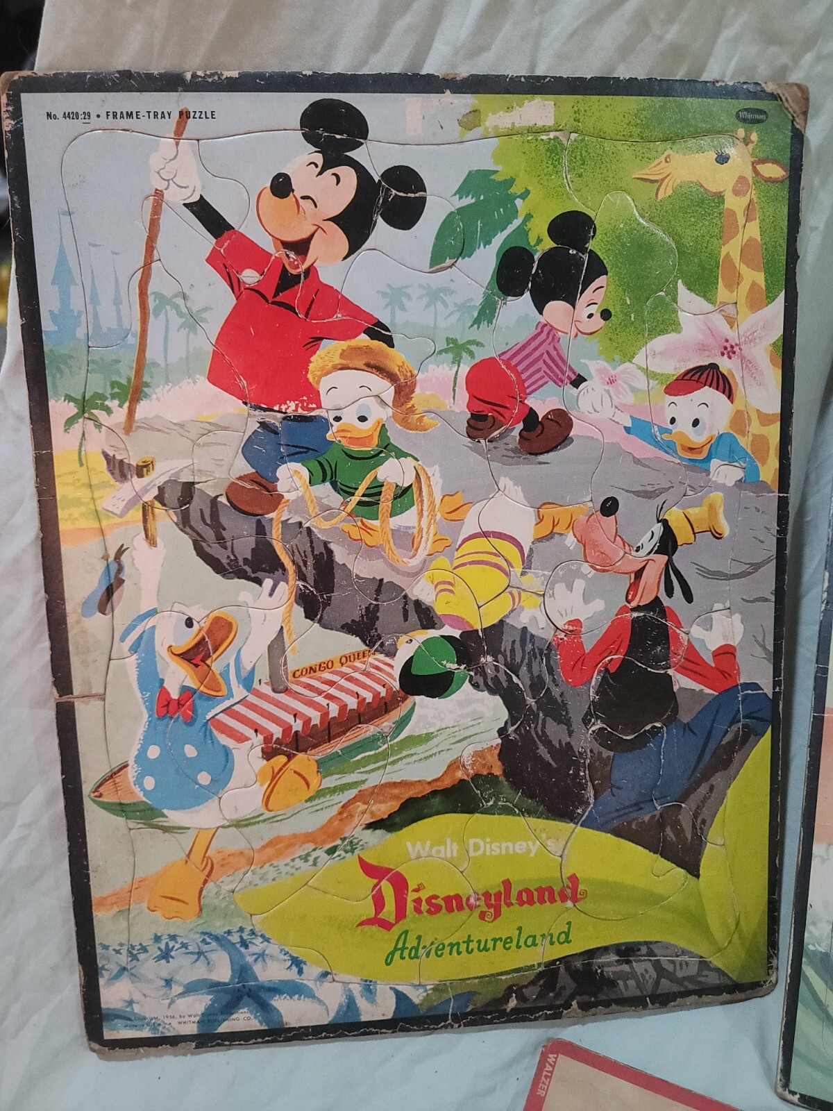 3 Whitman Frame Puzzles and other 50s and 60s disney and hannah barbera ...