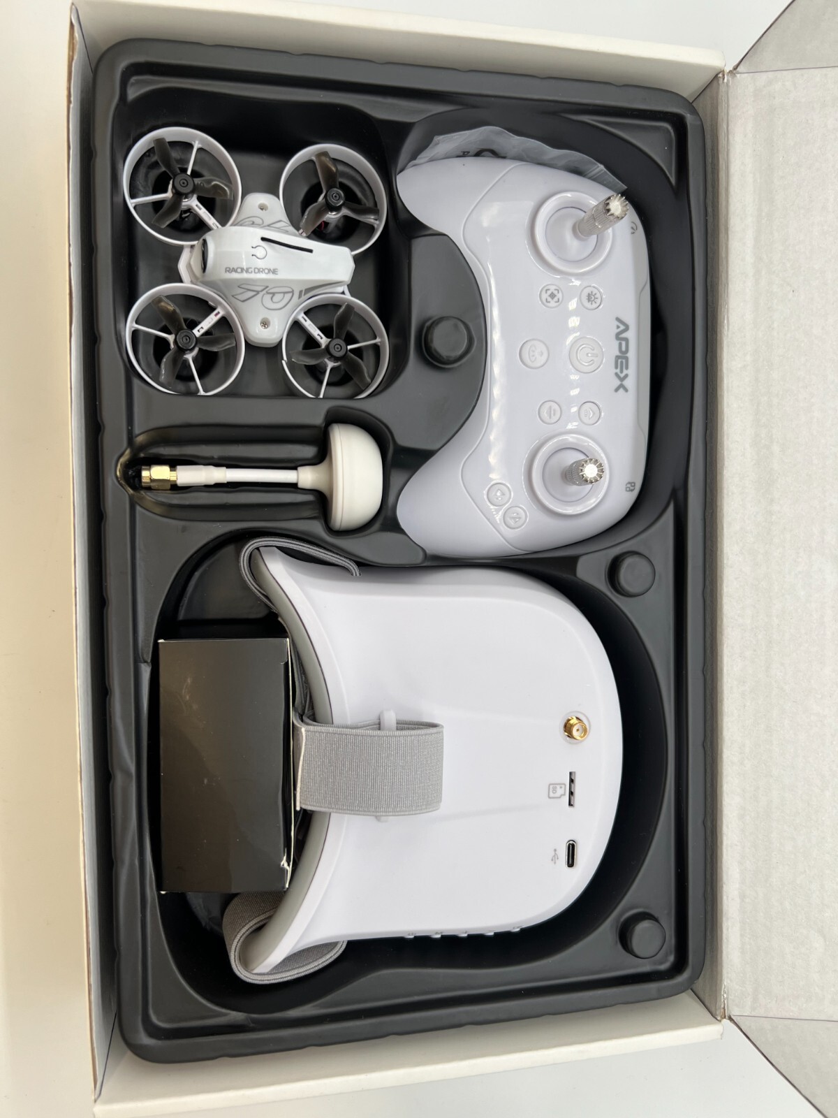 APEX FPV Drone Kit VR70 - First-Person View w/ Goggles 1080p Wi-Fi ...