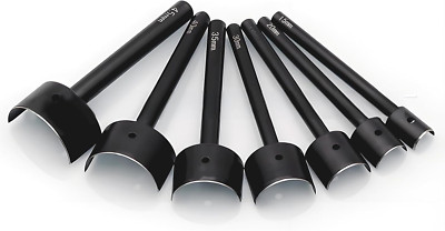 6 Pcs Leather Craft Tools Half-Round Cutter Punch Leather Belt End ...