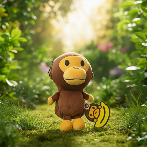 BAPE Baby Milo Monkey Mobile Shoulder Bag – Basic Version Plush Pouch ...