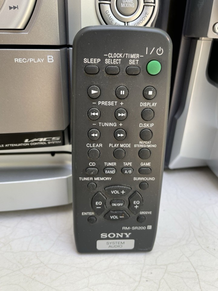 Sony MHC-GX25 Mini Hi-Fi Component Stereo System 3 CD Changer Cassette ...