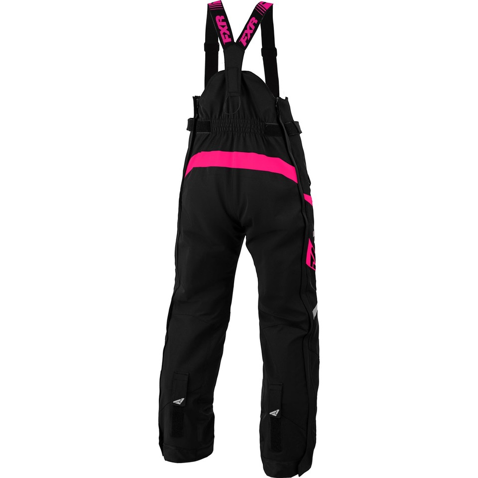 FXR Womens Team FX Snowmobile Pants HydrX Pro F.A.S.T. Black/Fuchsia ...