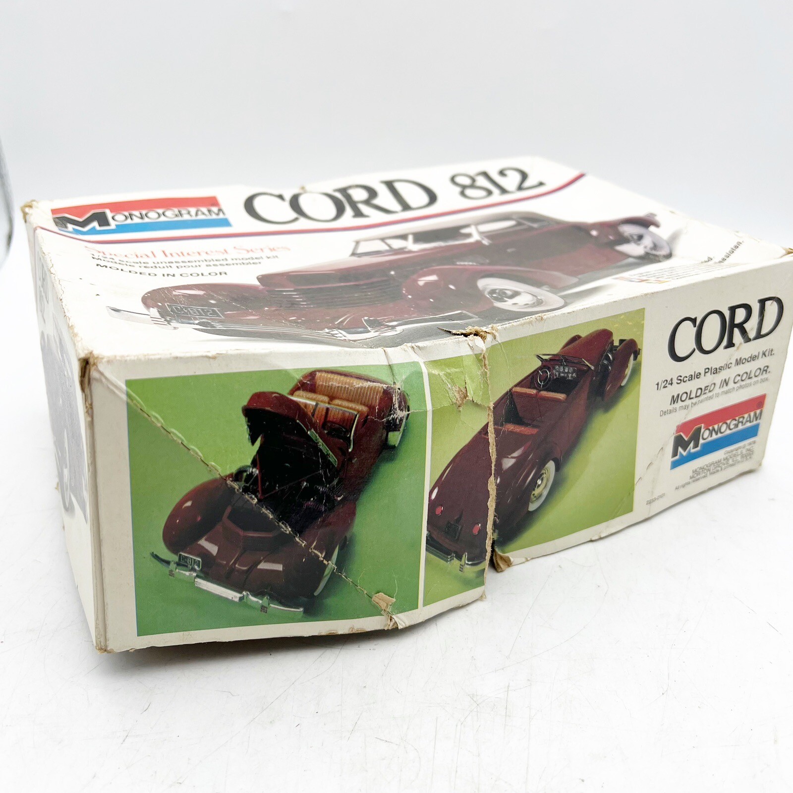 Vintage Monogram Cord 812 #2233 Model Kit In Open Box Maroon | eBay