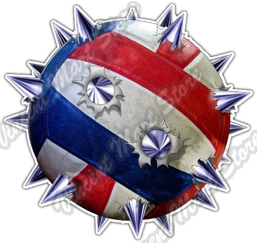 Spike Beach Volleyball Ball Sport Volley Car Bumper Vinyl Sticker Decal ...