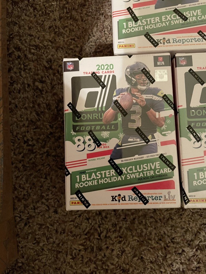 Panini 2020 Donruss Football NFL Holiday Blaster Box 10 Pack (Lot Of 10 ...