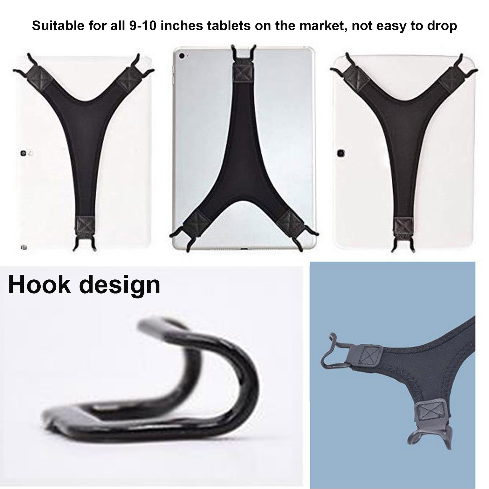 Security Hand Strap Holder Finger Grip For Tablets IPad Kindle E ...