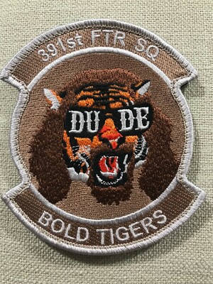 USAF 391st Fighter Squadron "Dude Deployment" Patch, Bold Tigers, F-15E ...