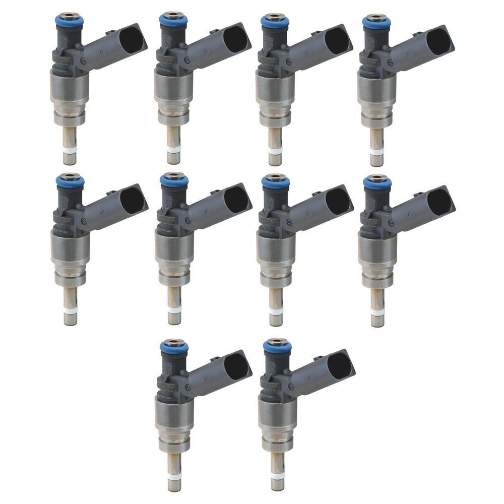 Hitachi OEM Set of 10 Fuel Injectors For Audi S6 2007-2011 S8 2007-2009 ...