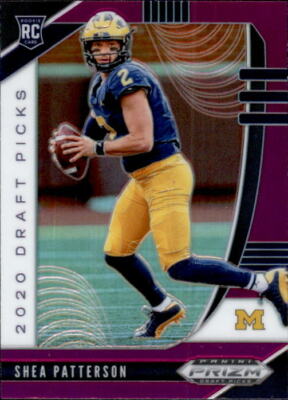 Shea Patterson 2020 Panini Prizm Draft Purple Parallel Rookie Card #138 ...