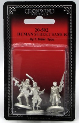 Ral Partha 20-502 Human Street Samurai (Shadowrun) Mercenaries ...