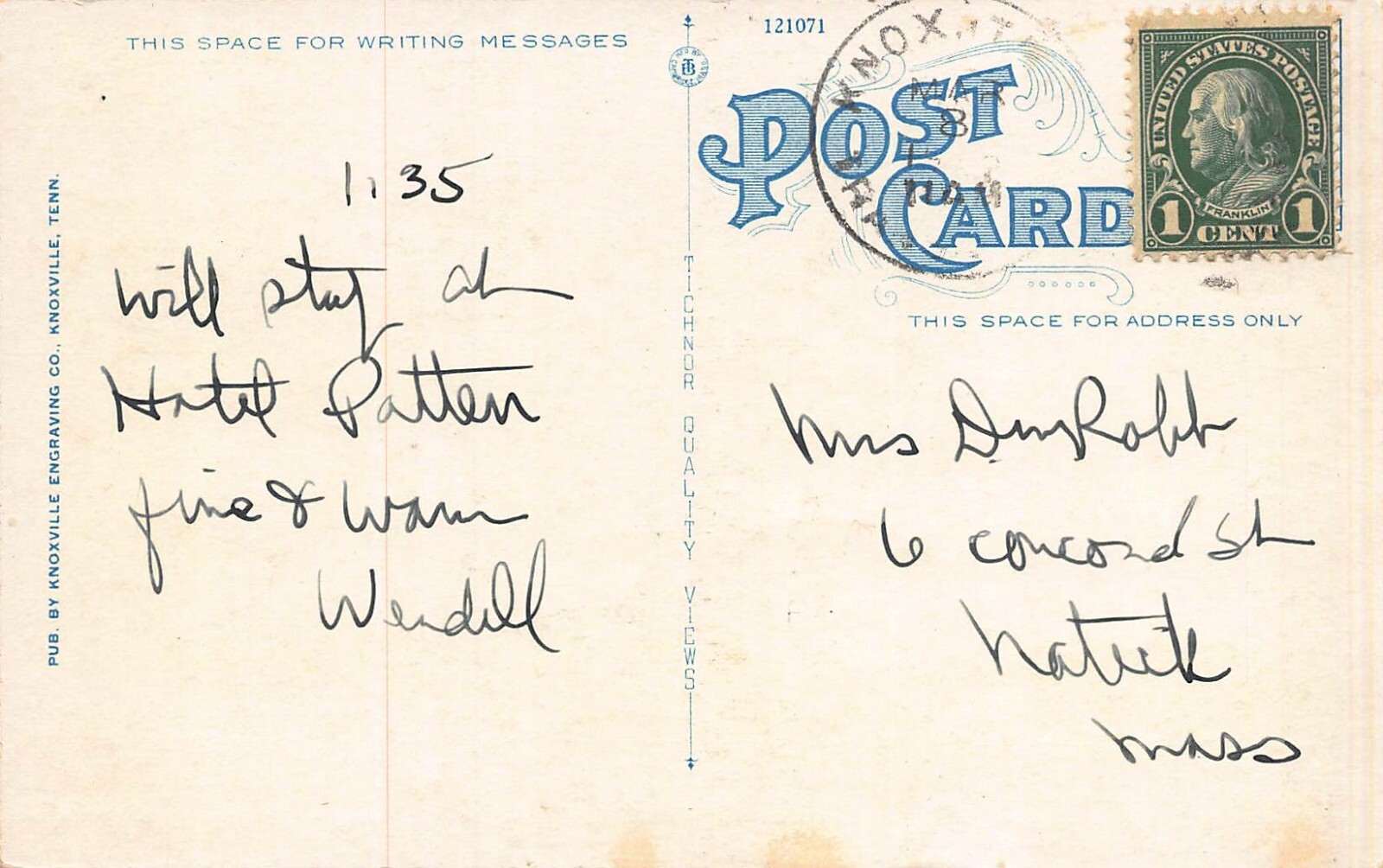 KNOXVILLE TENNESSEE~THE LAWSON McGHEE PUBLIC LIBRARY~1920-30s POSTCARD ...