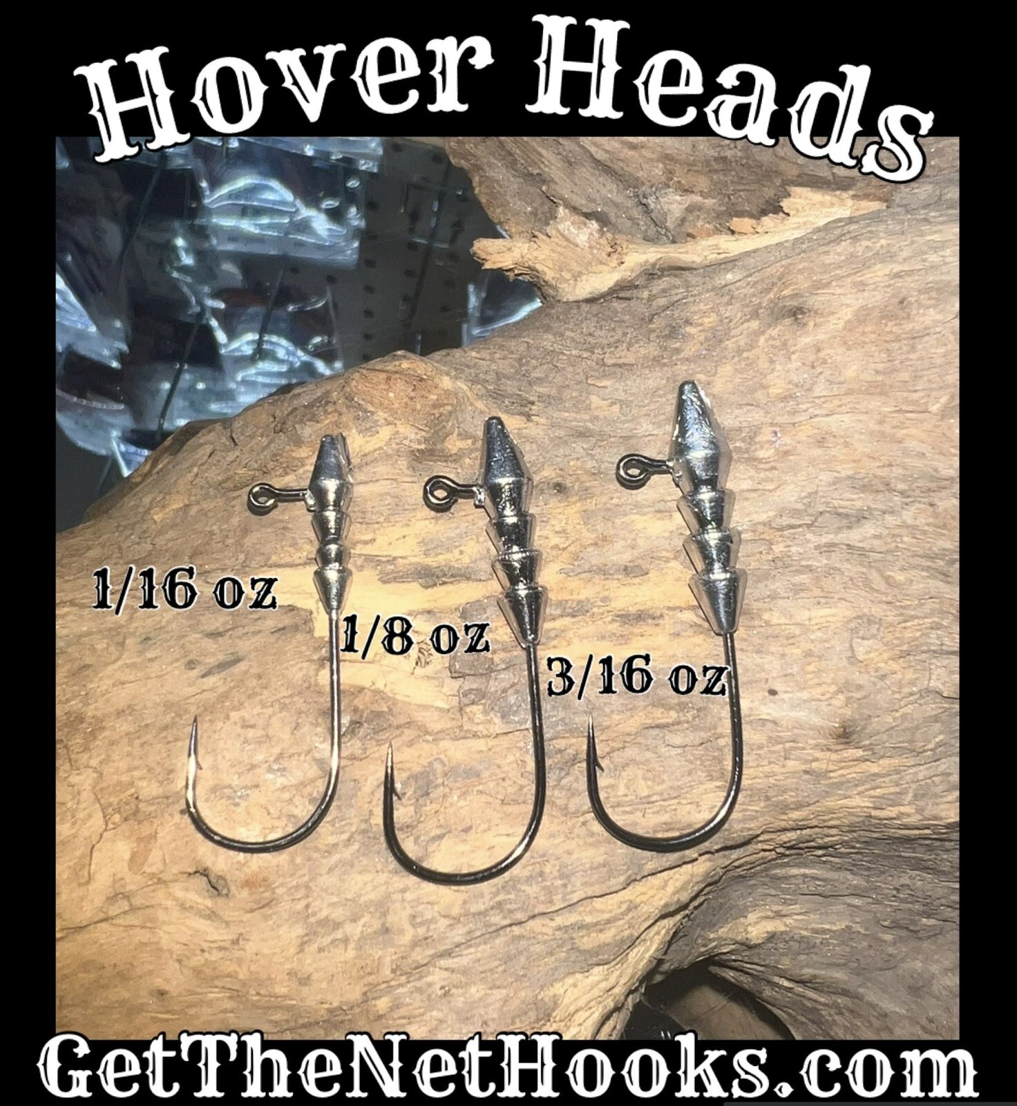 Hover Head Jig FFS Livescope Built With Mustad Hooks Strolling 4 Sizes Available | eBay