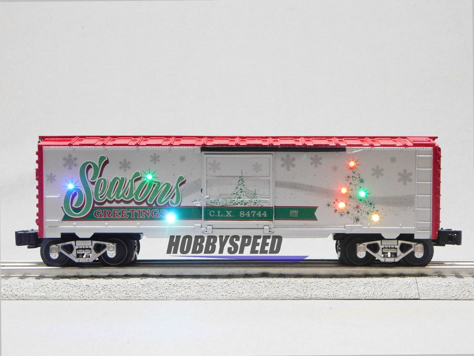 LIONEL CHRISTMAS LIGHT EXPRESS SEASONS GREETINGS BOXCAR O GAUGE 2123100 ...