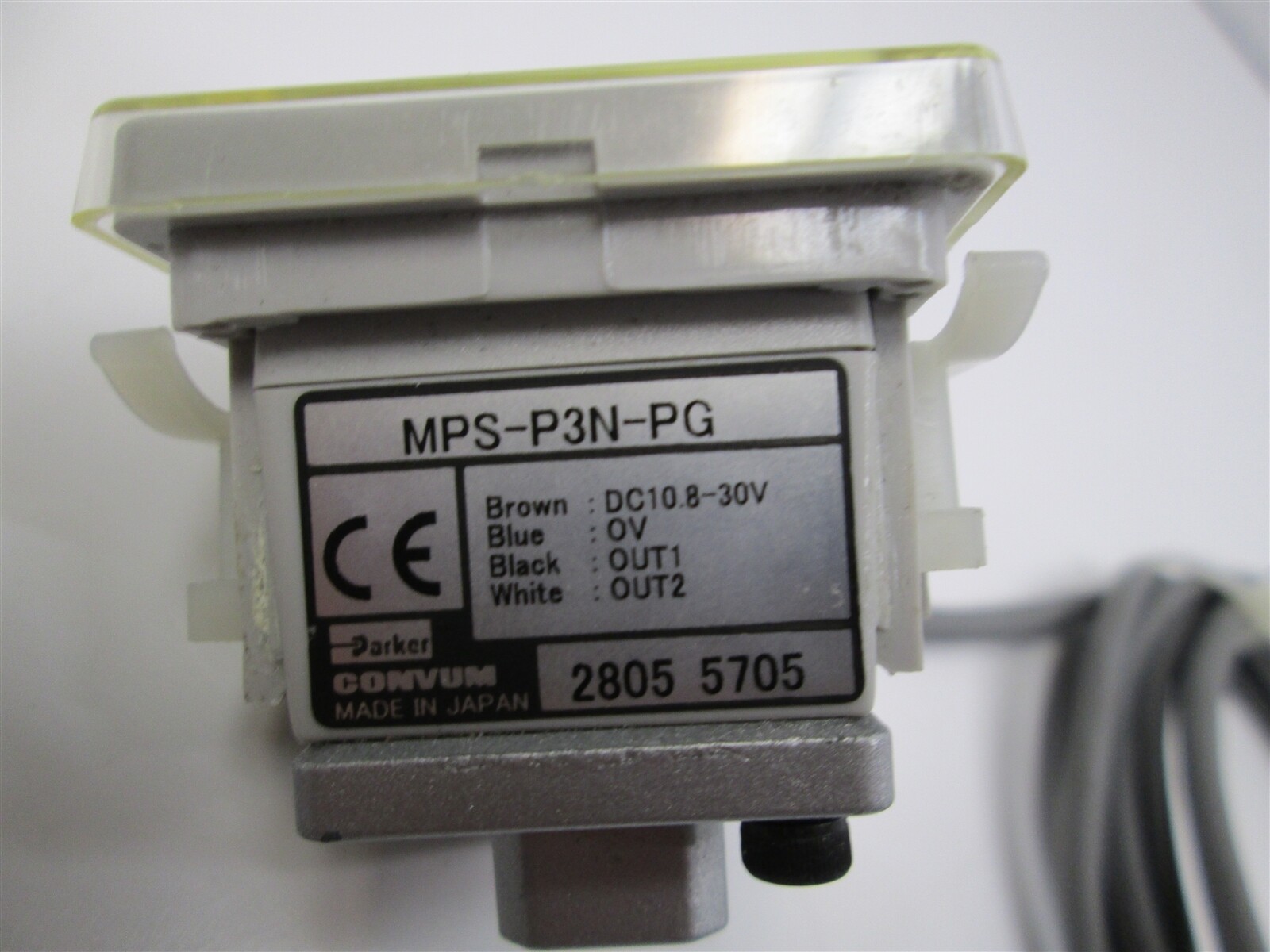 Parker Convum MPS-P3N-PG Pressure Sensor 24VDC, 0-145 PSI, 1/8 NPSF ...