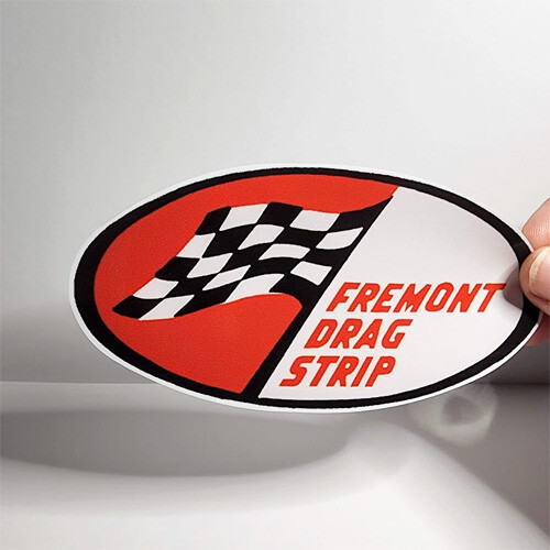 Fremont Drag Strip Vintage Style DECAL / Vinyl STICKER, racing, hot rod ...