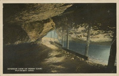 POSTCARD - PUT-IN-BAY, OHIO - INTERIOR VIEW OF PERRY CAVE, PUT-IN-BAY ...