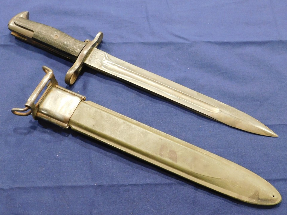 A+ WWII US M1 Garand or Springfield '03 Bayonet UC in Scabbard Army ...