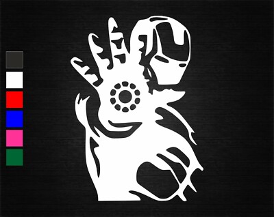 IRON MAN VINYL DECAL STICKER MARVEL AVENGERS CAR/VAN/WALL/WINDOW/TABLET ...