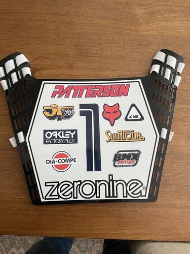 Authentic ZERONINE STADIUM BMX Number plate - PATTERSON BMX | eBay