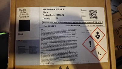 Rho Ink 1605326 Black 04/20 Rho Premium WG Ink 6 / 5L | eBay.de