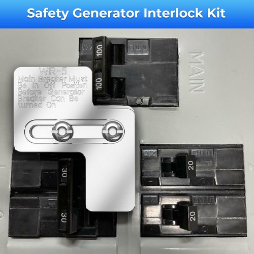 Generator Interlock Kit For Murray 100Amp Panel Siemens 100 Amp ...
