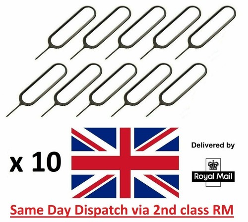 10 X Sim Card Tray Removal Pin Tool for iPhone iPad Samsung Mobile ...