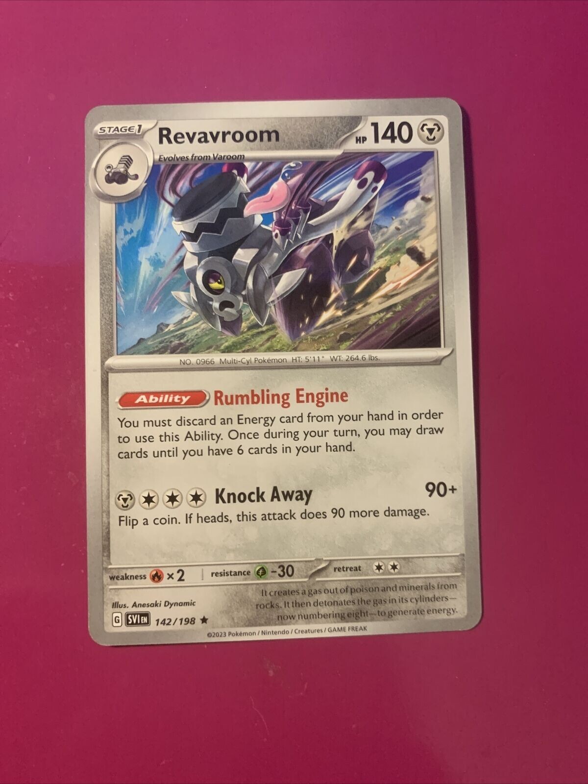 Revavroom 142/198 NONHOLO NM/M Scarlet and Violet Pokemon Card | eBay