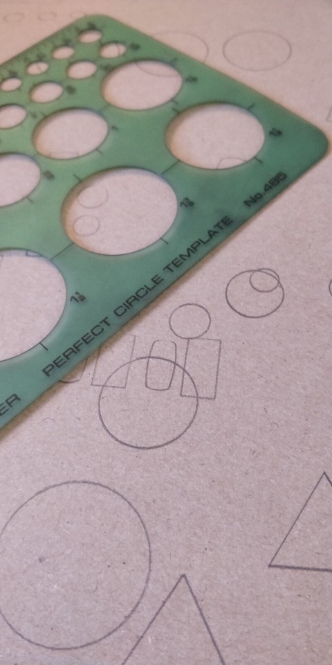 NICE ~ 3 Timesaver ~ Circle Master + Triangles ~ Drafting Template ...