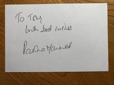 Patricia Marmont actress 6x4 signed autographed card | eBay UK