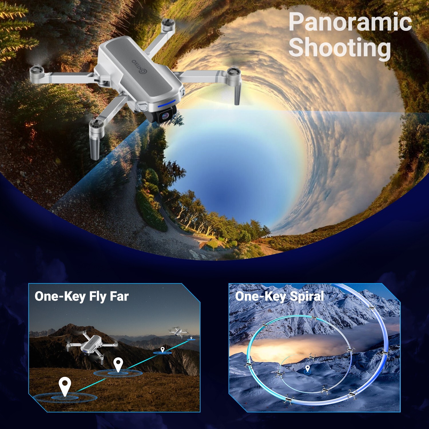 Contixo F28 PRO RC FPV Drone with 4K HD Camera APP Foldable Quadcopter ...