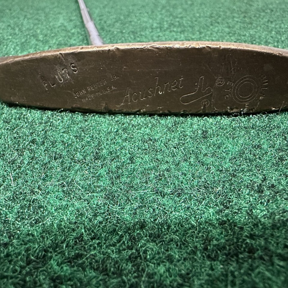 Acushnet Bullseye John Reuter Right Hand Brass Putter Vintage Golf ...